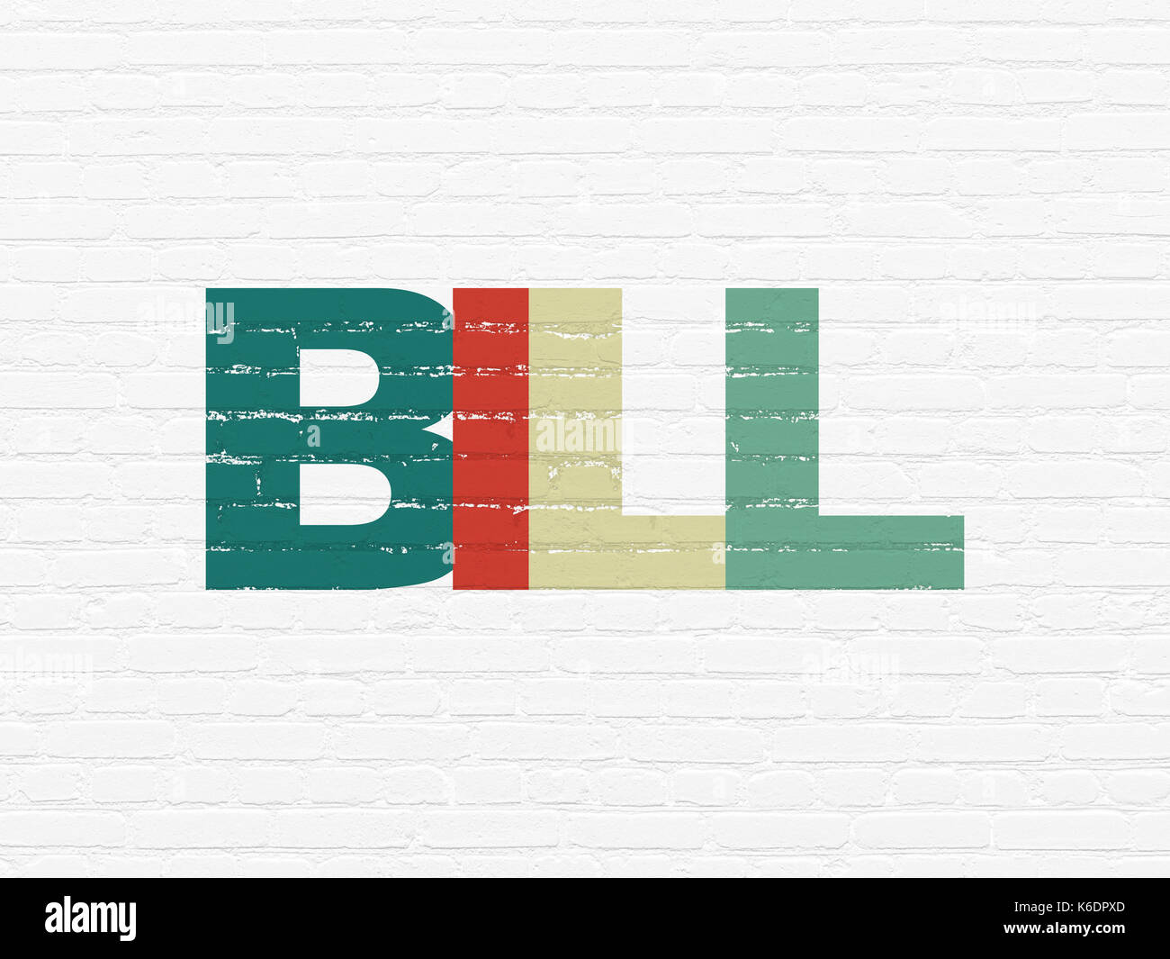 Money concept: Bill on wall background Stock Photo - Alamy