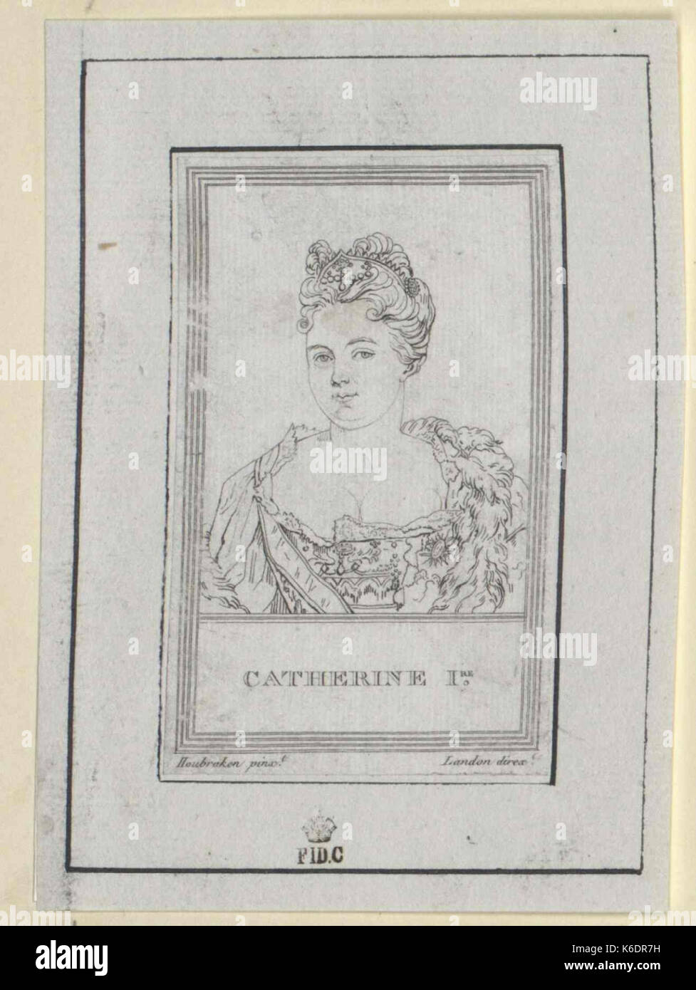 Catherine I of Russia (drawing) 01 Stock Photo - Alamy
