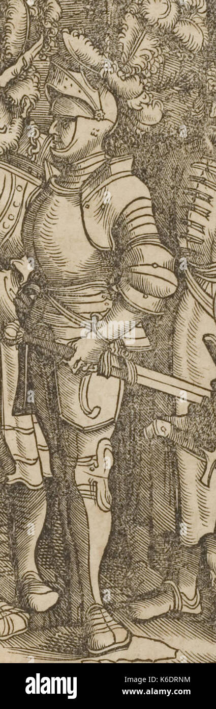 Der Weisskunig 17 Detail Knight Stock Photo - Alamy