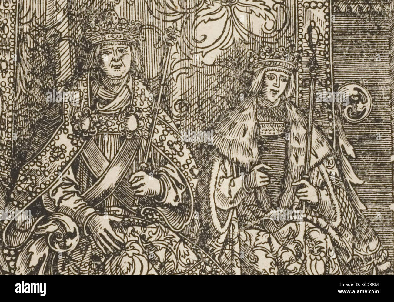 Der Weisskunig 108 Detail The Old White King and Young White King ...