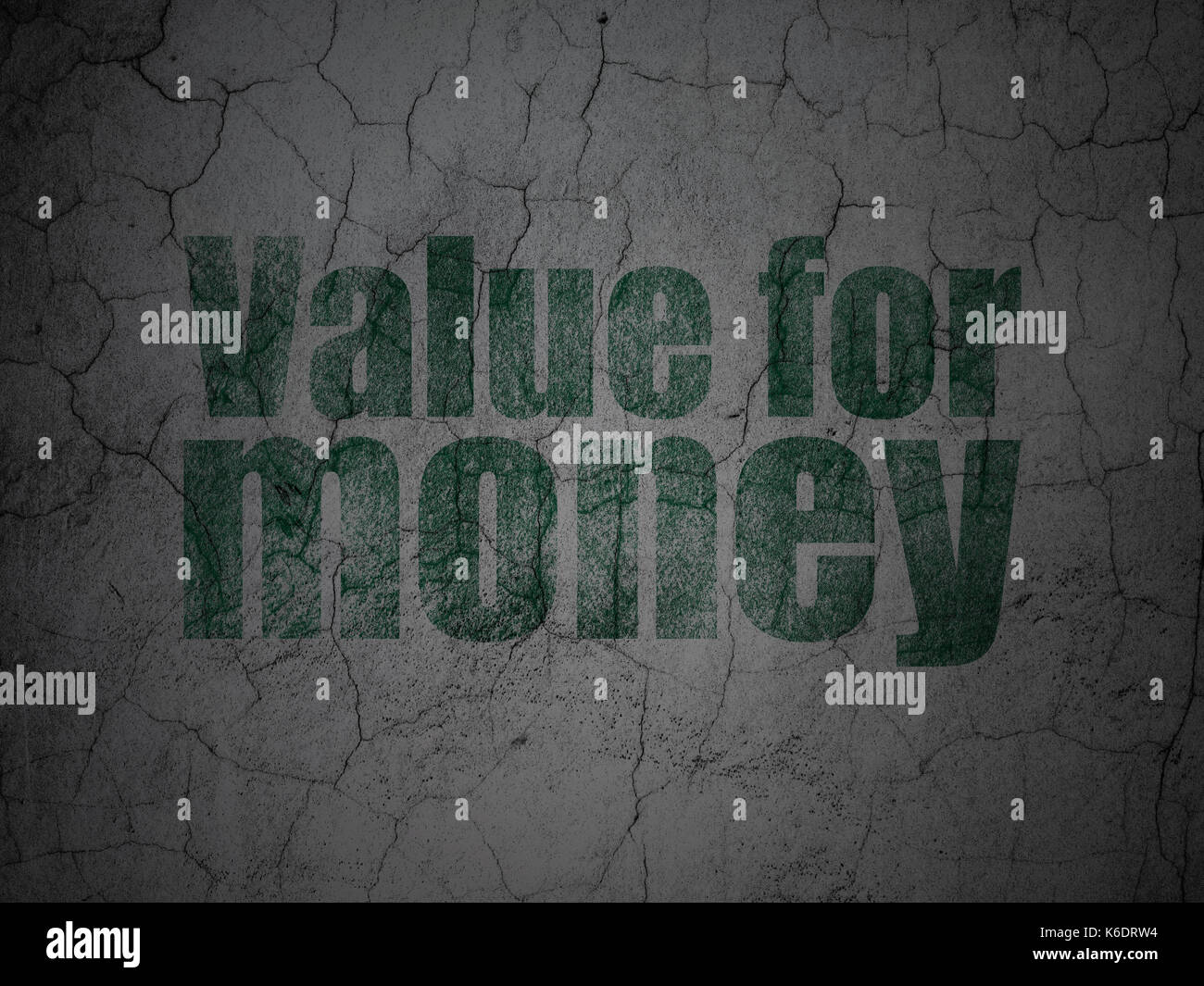 Currency concept: Value For Money on grunge wall background Stock Photo ...