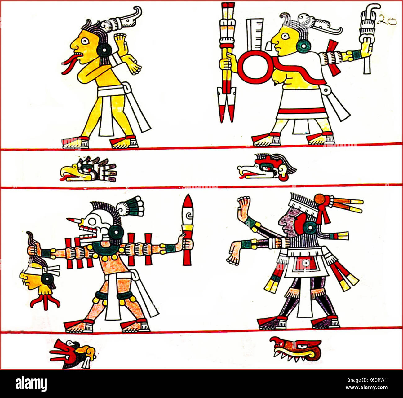 Aztec art codex hi-res stock photography and images - Alamy
