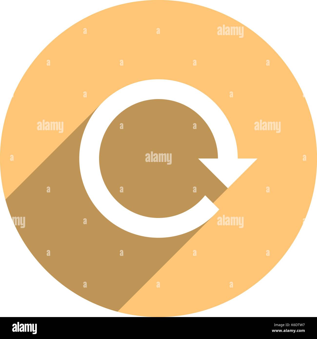 Circular arrow reset button hi-res stock photography and images - Alamy