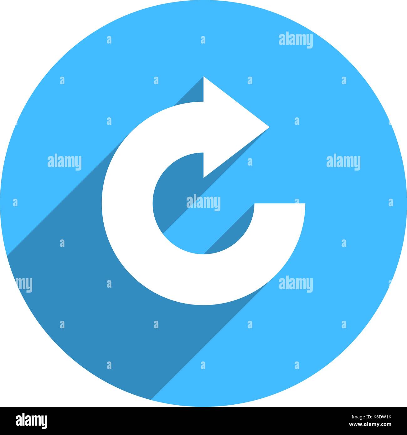 Use it in all your designs. Arrow sign reload, refresh, rotation, loop, repetition, reset icon ...