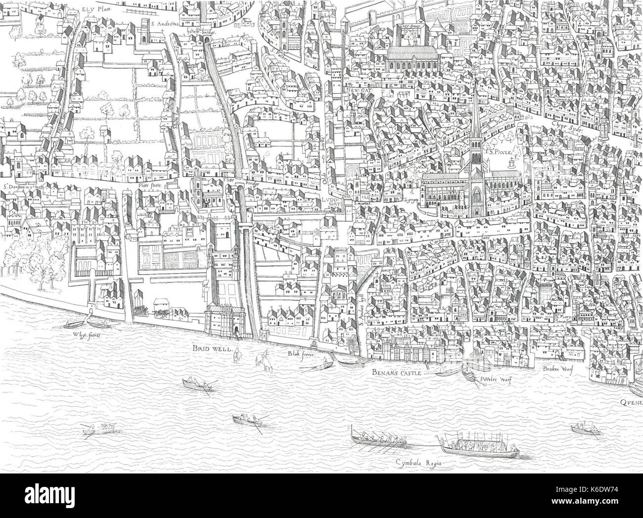 Copperplate map W City Stock Photo - Alamy