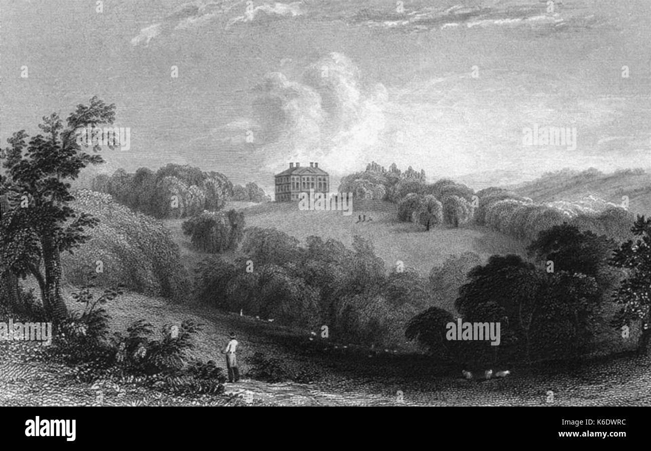Copped Hall, nr Epping, Essex, England. early 1830's print Stock Photo ...