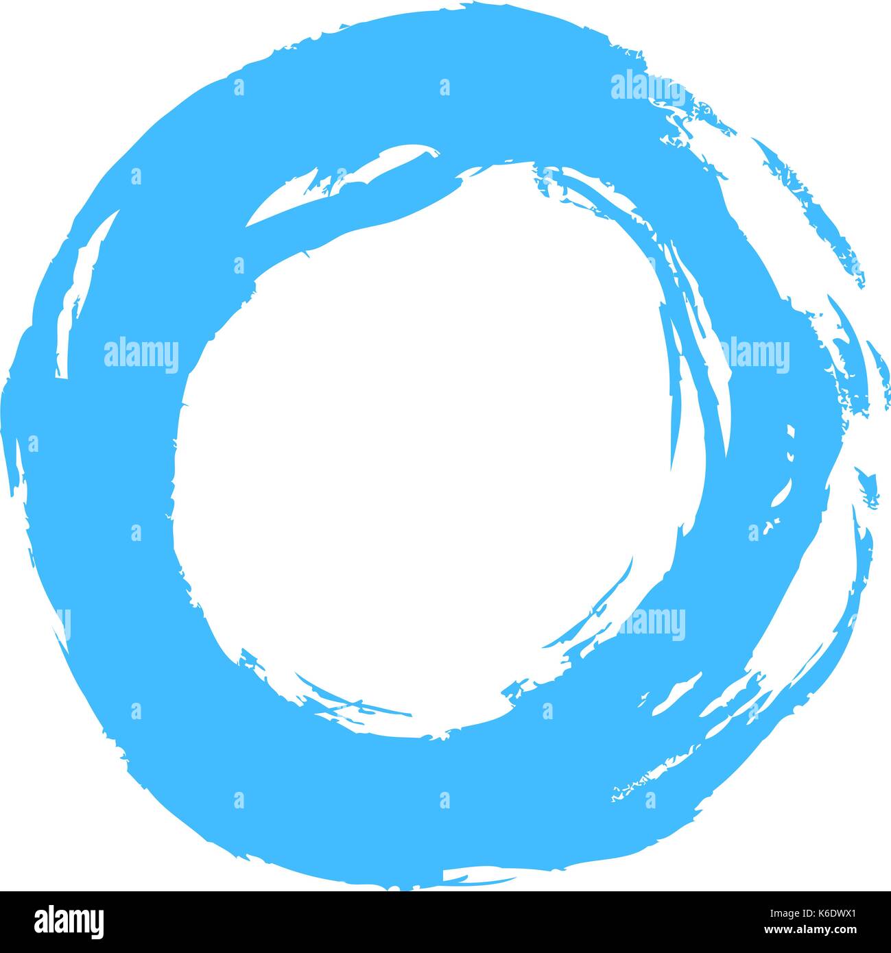 Use it in all your designs. Blue brush stroke in the form of a circle ...
