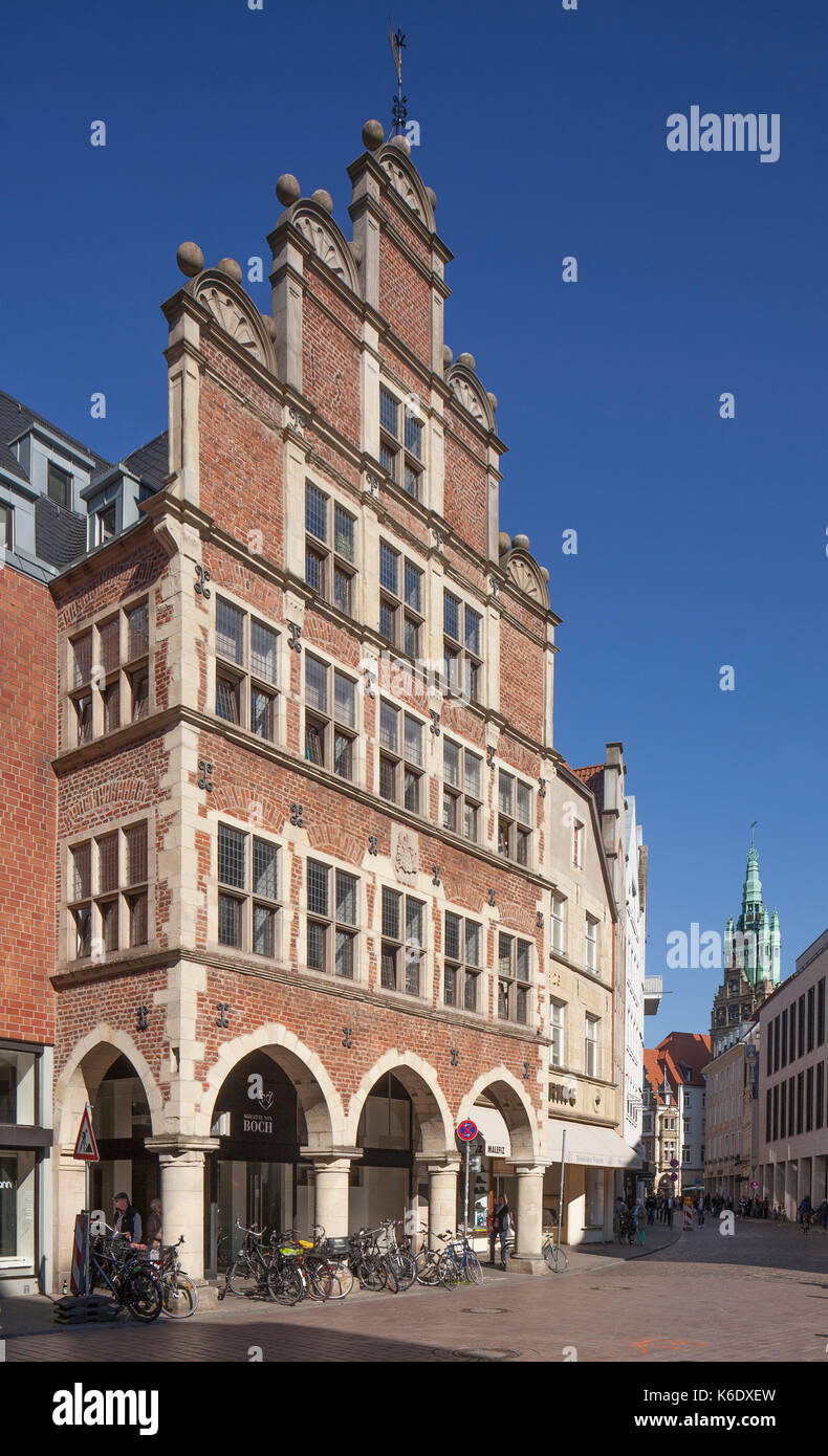 Muenster in Westfalen : Historisches Haus an der Strasse Rothenburg I ...