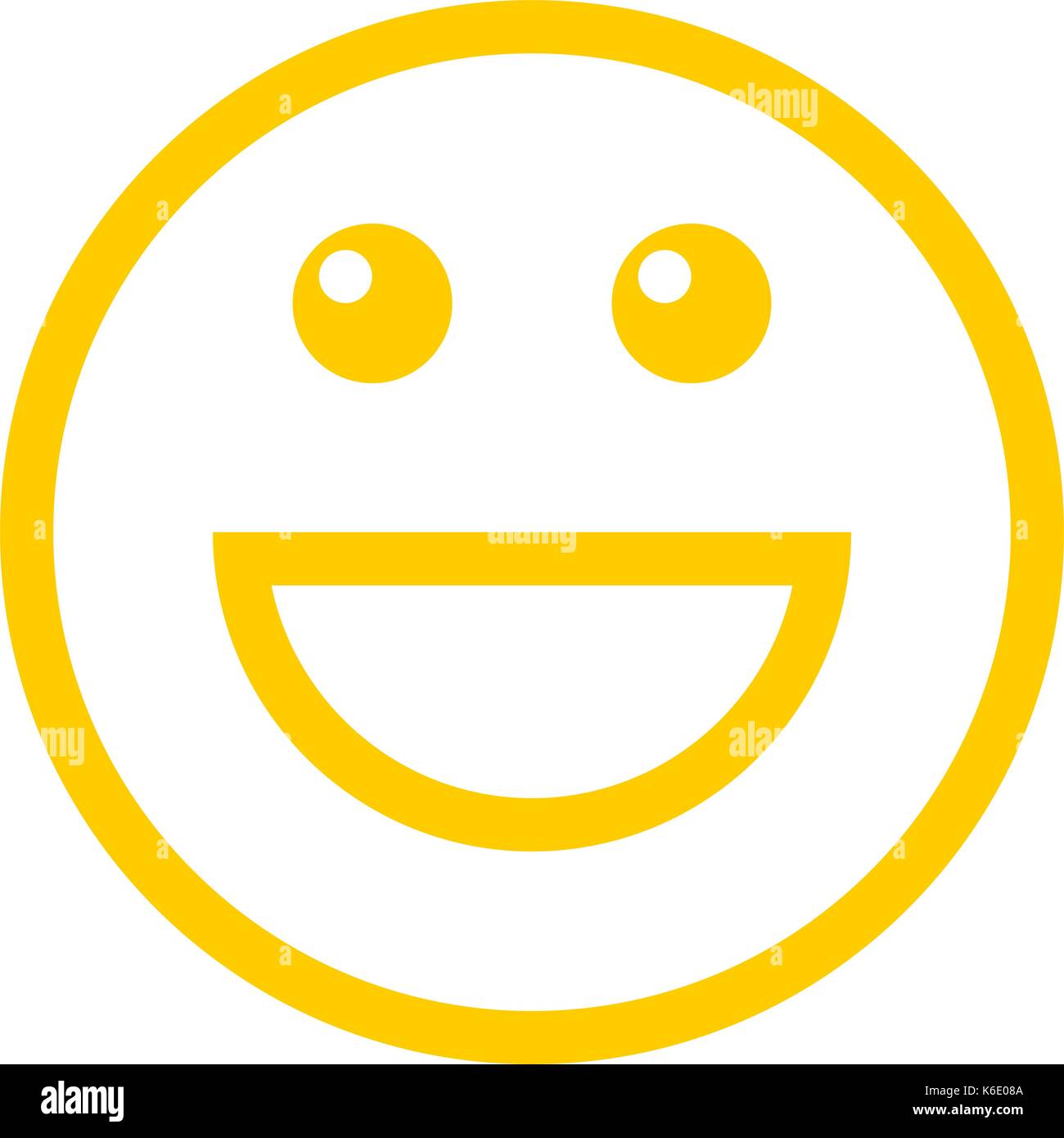 Use it in all your designs. Smiley happy smiling face emoticon icon in ...