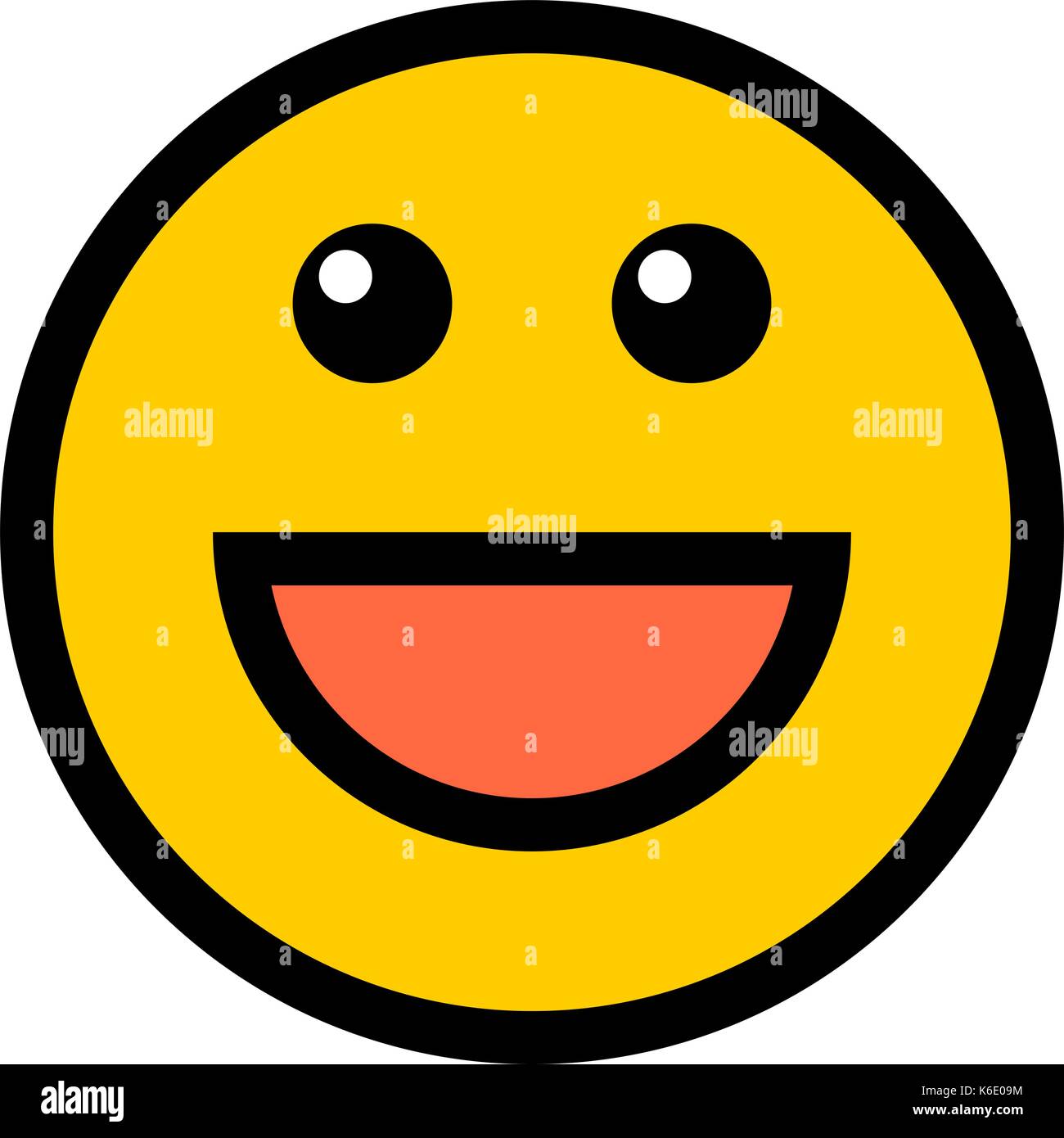 Use it in all your designs. Smiley happy smiling face emoticon icon in ...