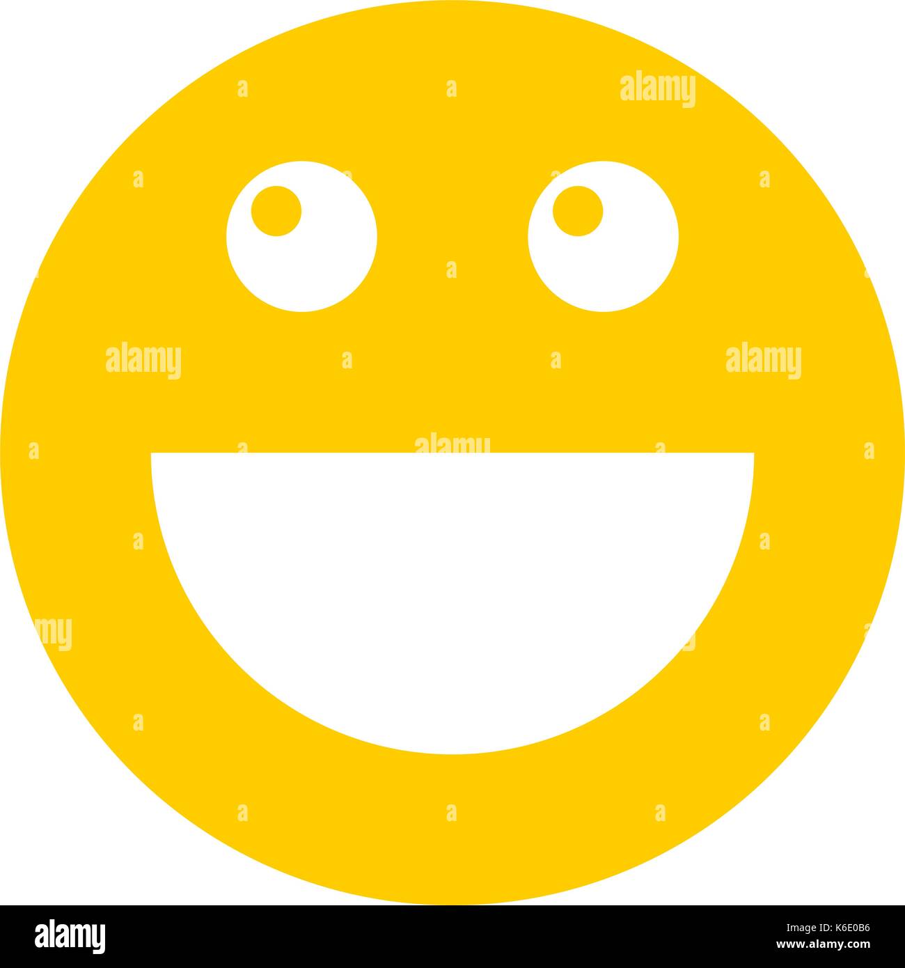 Use it in all your designs. Smiley happy smiling face emoticon icon in ...