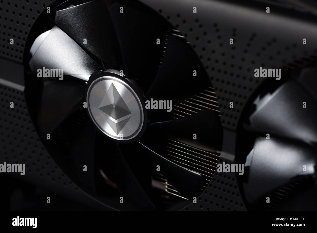 Ethereum Coin Digital Cryptocurrency Mining Rig Farm Using Graphic ...