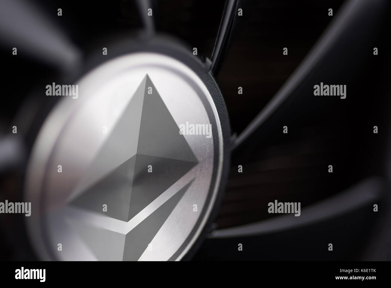 Ethereum Coin Digital Cryptocurrency Mining Rig Farm Using Graphic ...