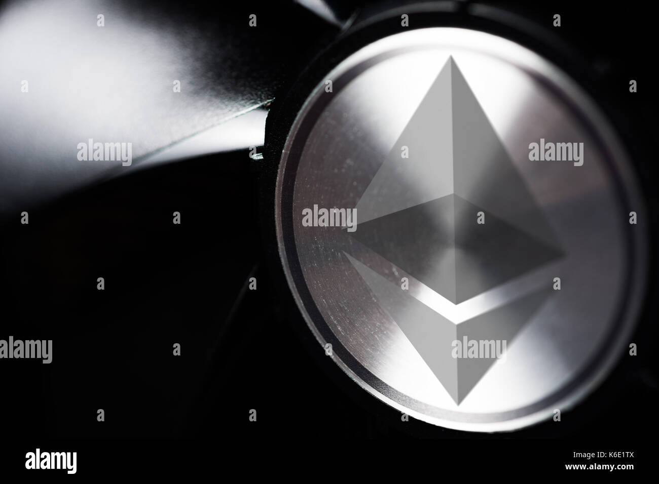 Ethereum Coin Digital Cryptocurrency Mining Rig Farm Using Graphic ...