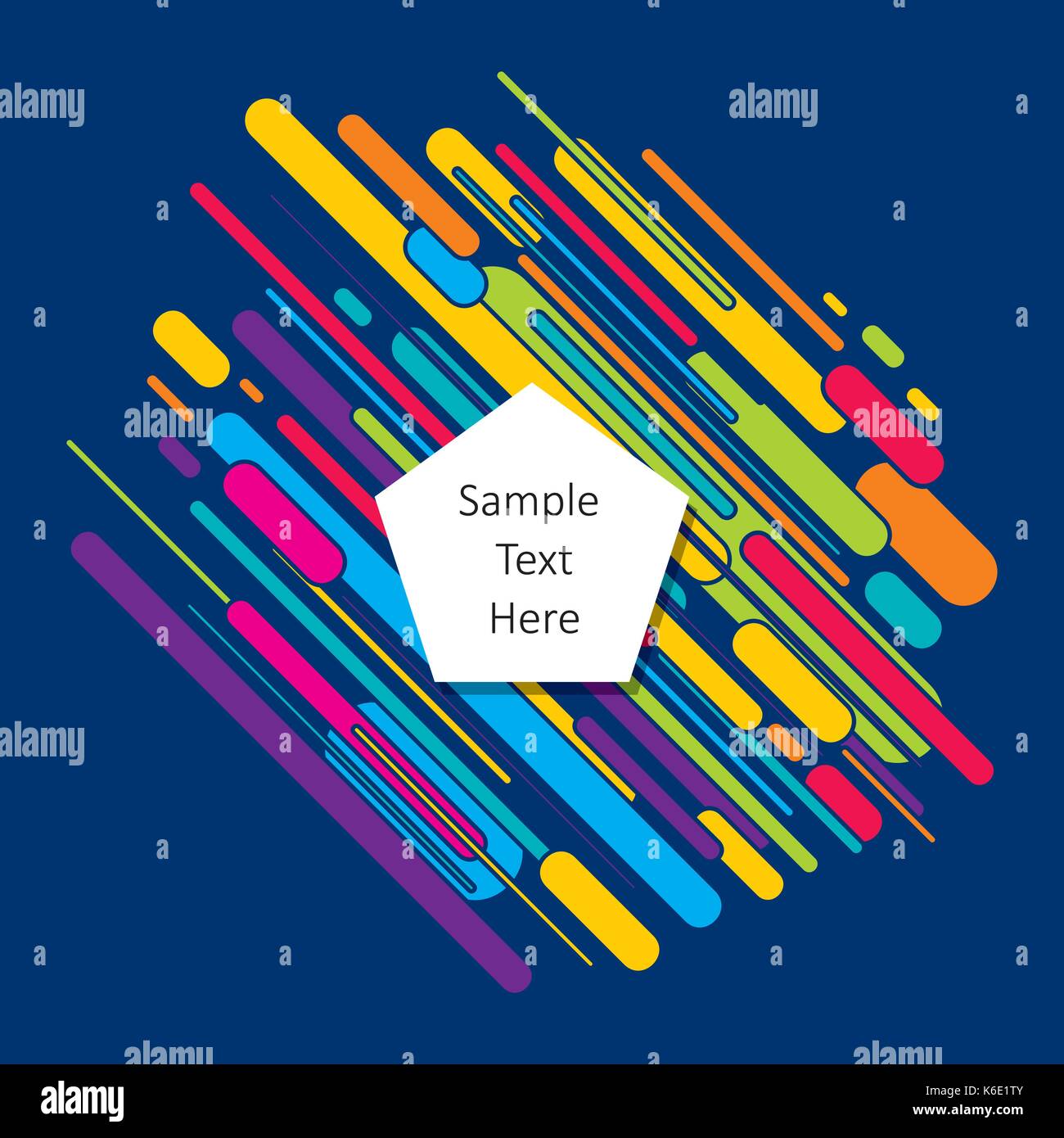 creative poster design using colorful stripes background Stock Vector ...