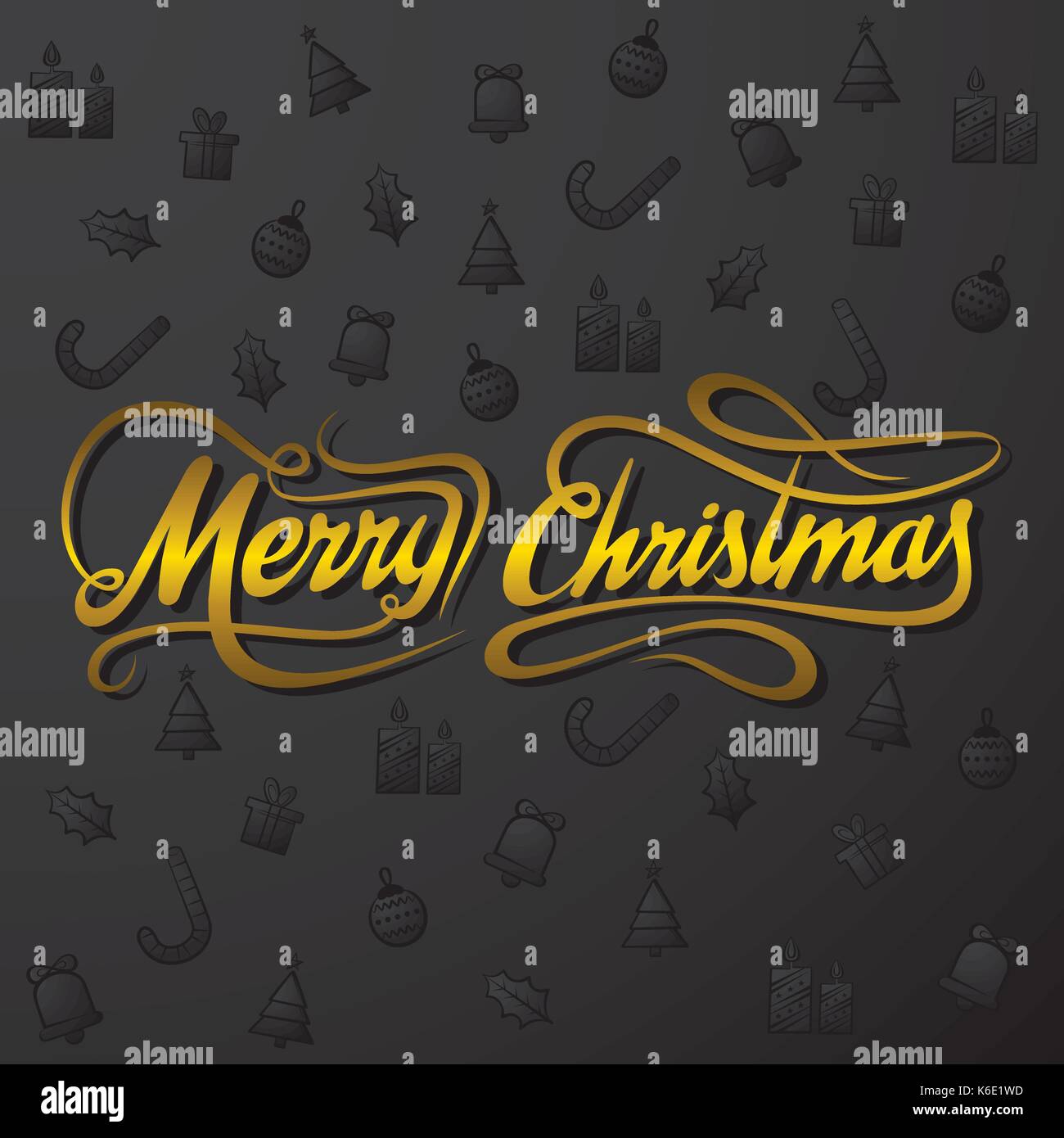 creative merry christmas greeting card design Stock Vector Image & Art ...