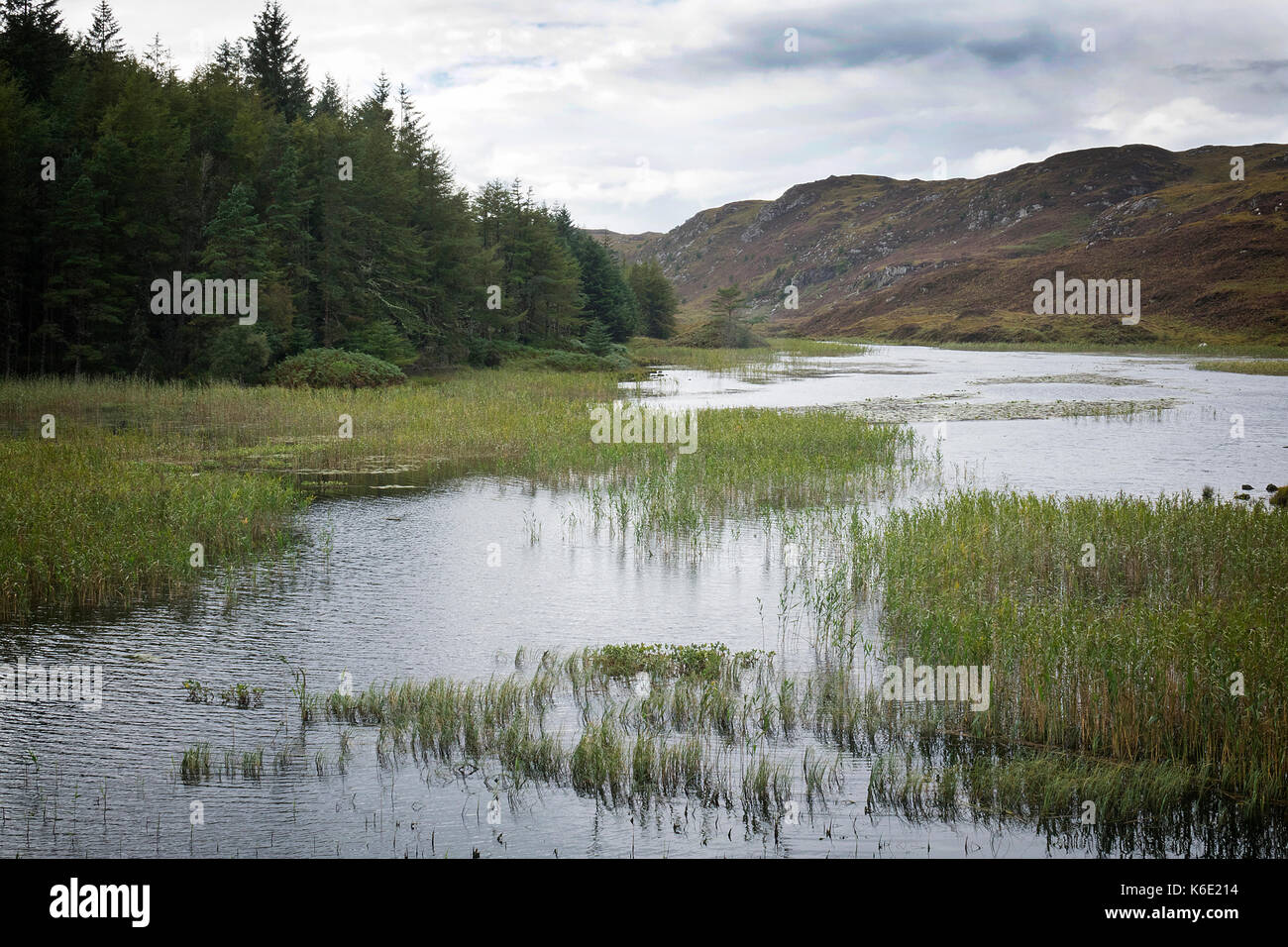 Loch Dubhaird Mor, Sutherland, Scotland Stock Photo - Alamy