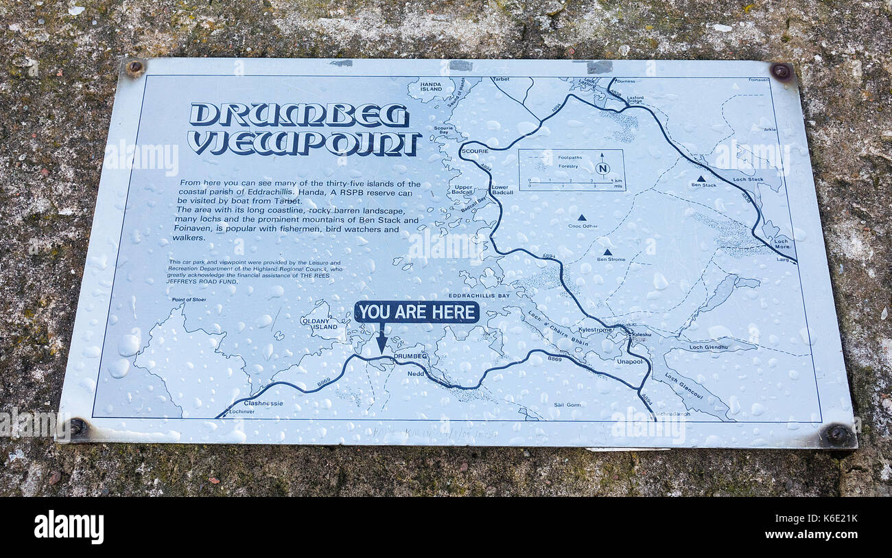 Drumbeg Viewpoint, Sutherland, Scotland Stock Photo - Alamy