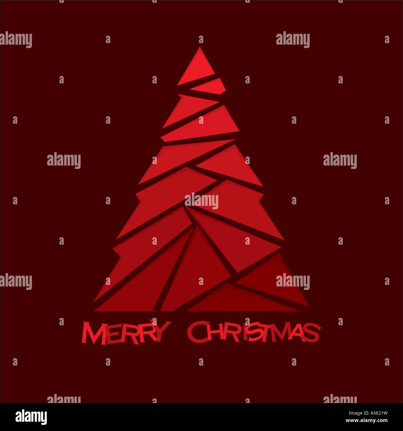 Triangular shape tree Stock Vector Images - Alamy