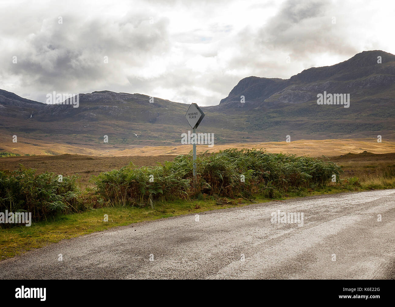 Highland passing place hi-res stock photography and images - Alamy