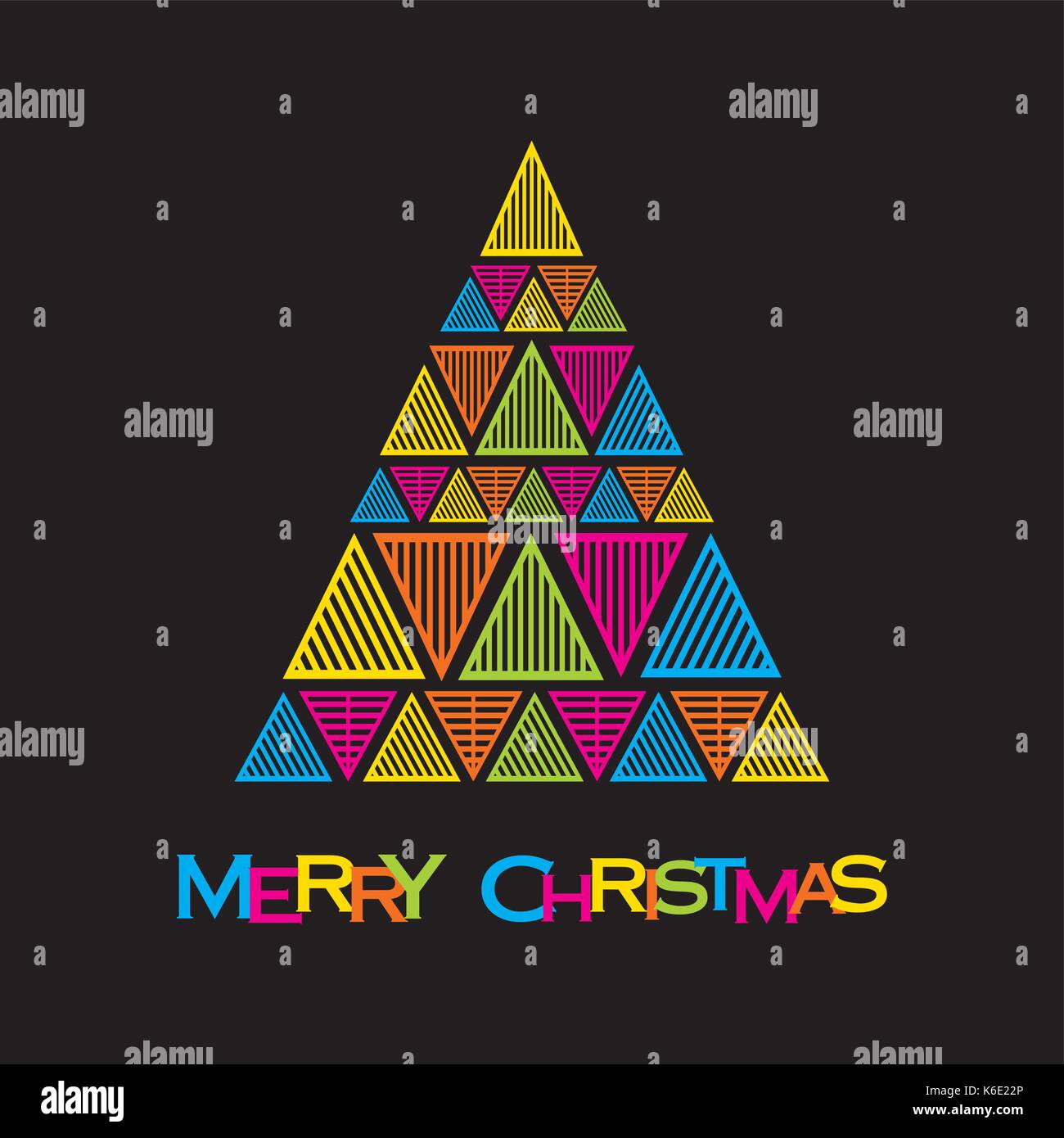 Triangular shape tree Stock Vector Images - Alamy