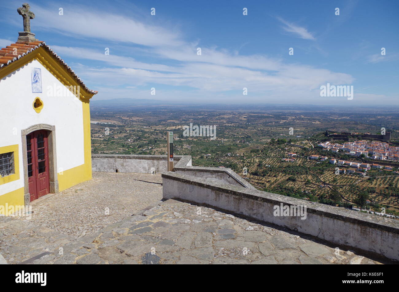 Overview of Castelo de Vide from the Hermitage of Nossa Senhora da ...