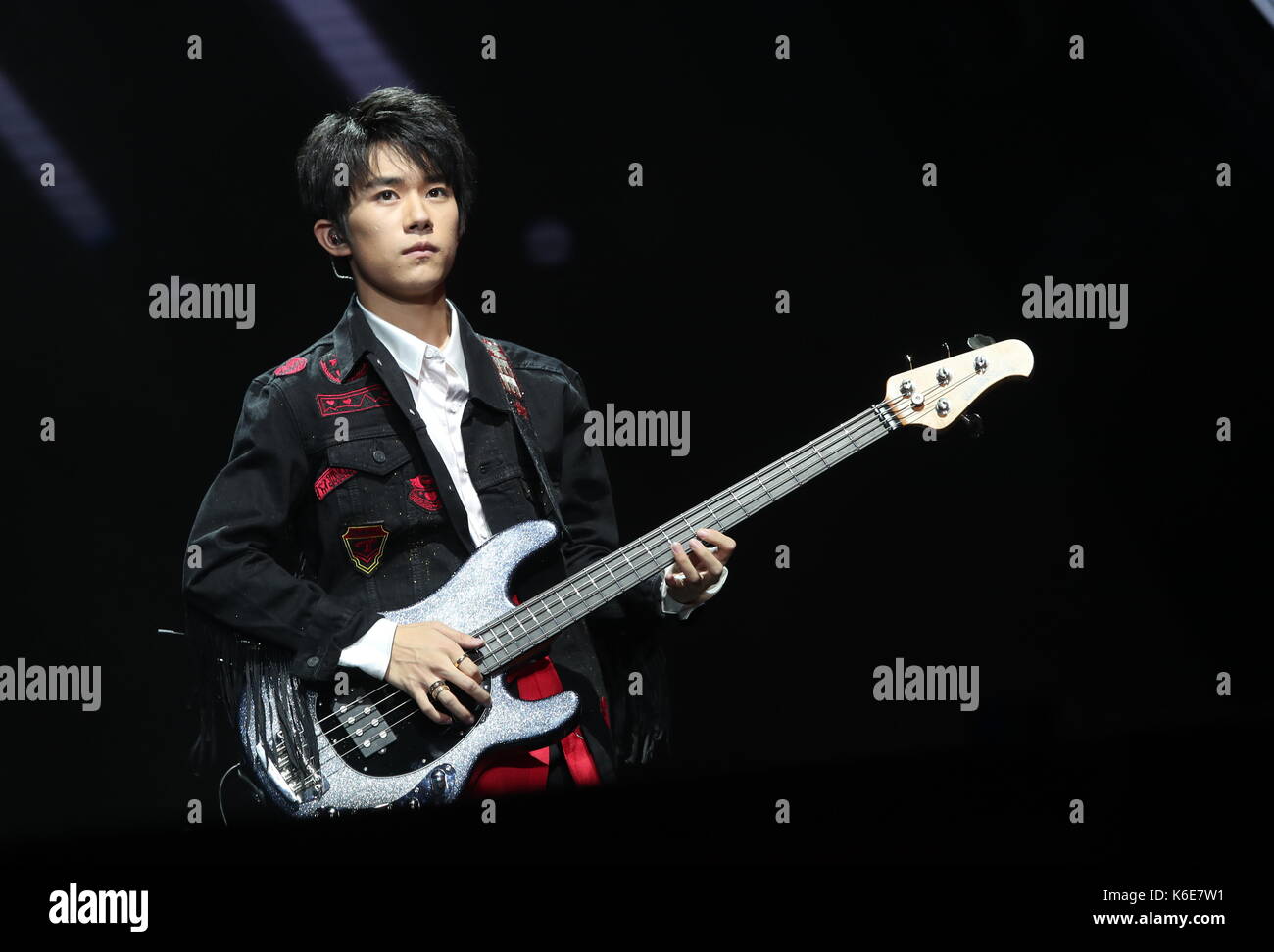 Boy band TFBoys performing in concert in Nanjing city Featuring ...