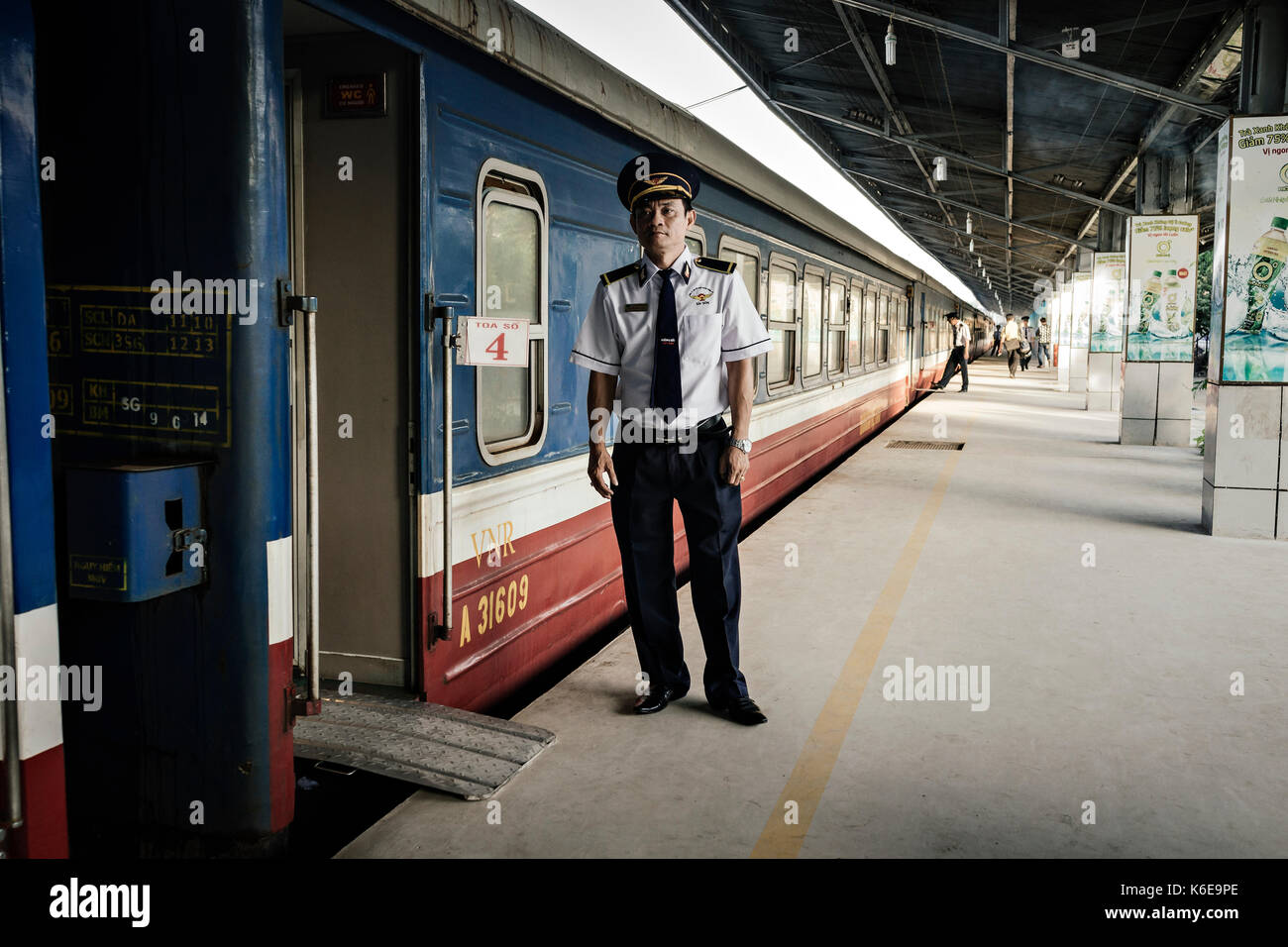 Passenger train conductor hi-res stock photography and images - Alamy