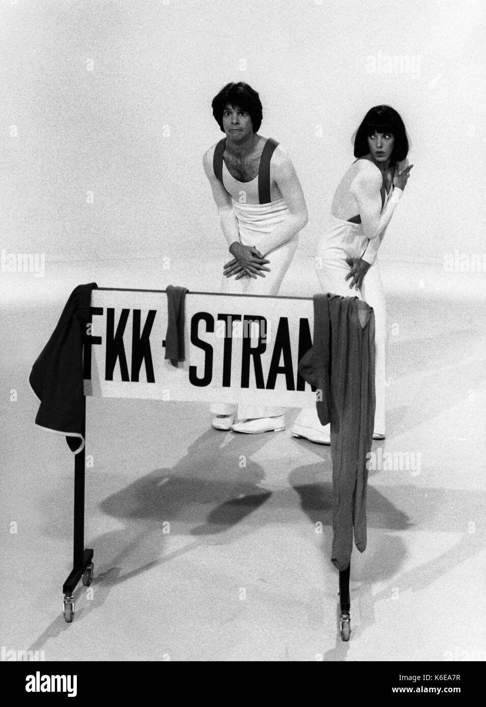 Das maerikanische Pantomimenpaar Robert Shields und Lorene Yarnell ...