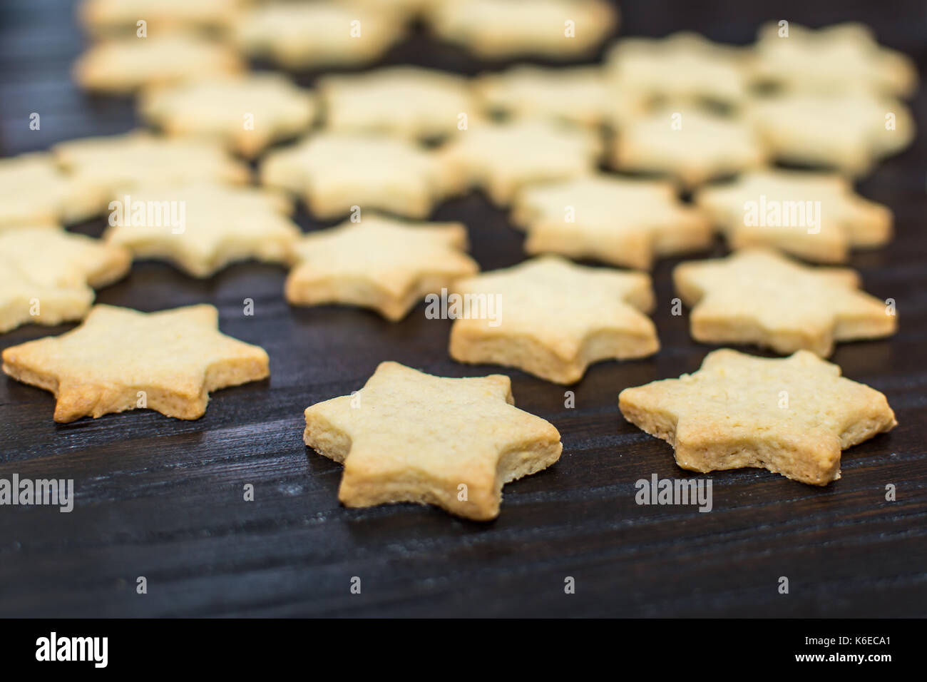 Baked star cookies Stock Photo - Alamy