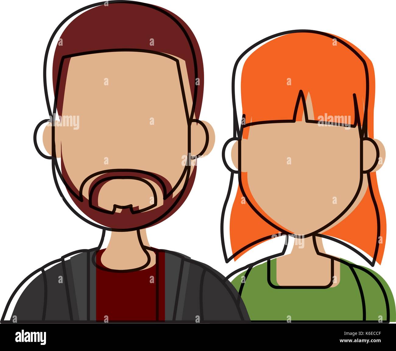 Young couple cartoon Stock Vector Image & Art - Alamy