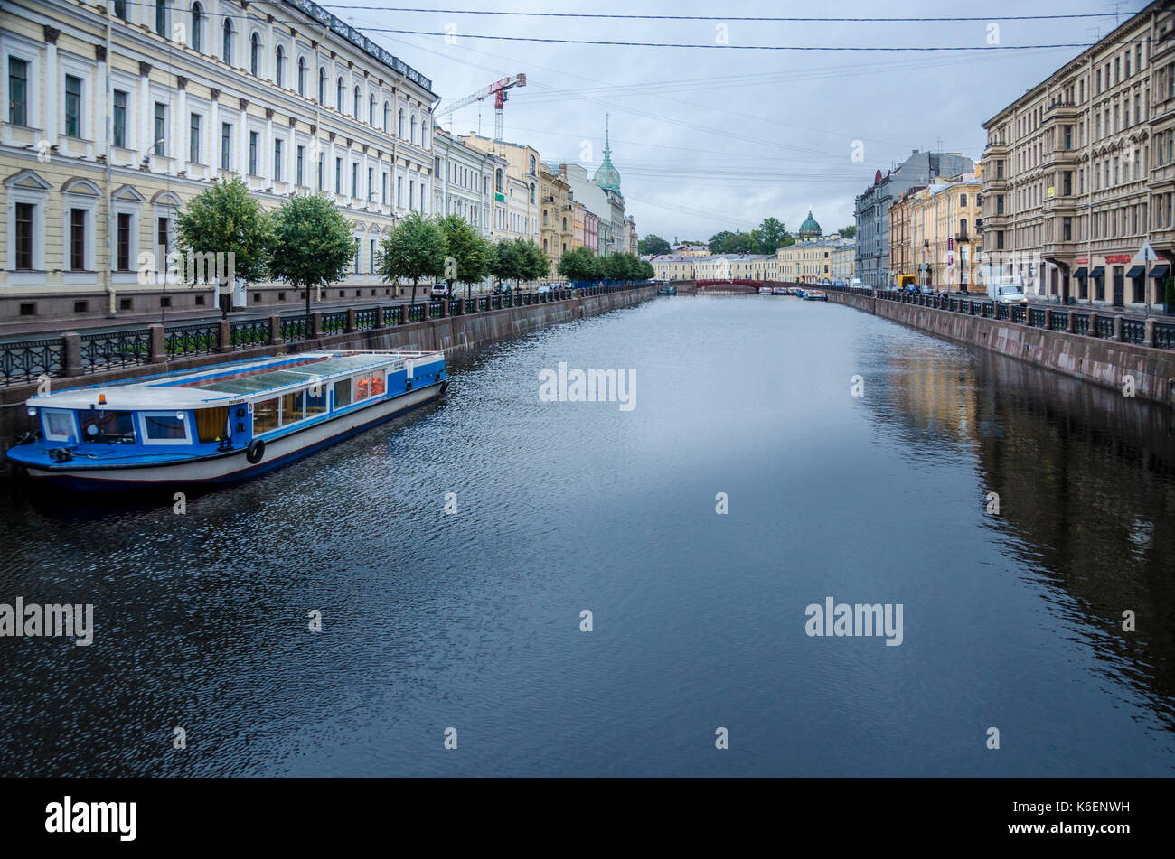 Moyka river and embankment in St Petersburg, Russia Stock Photo - Alamy