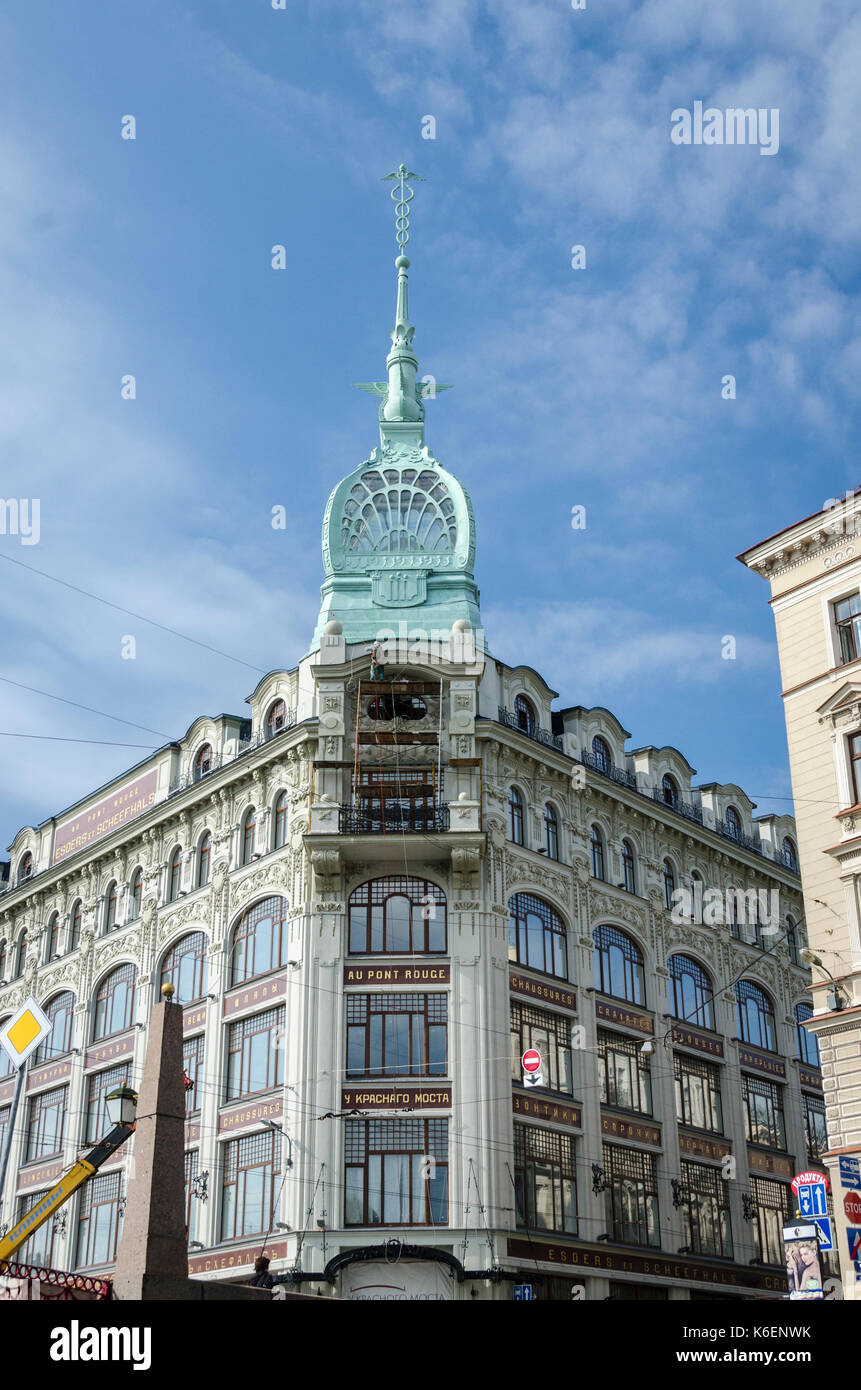 An art-deco building in Saint Petersburg, Russia Stock Photo - Alamy