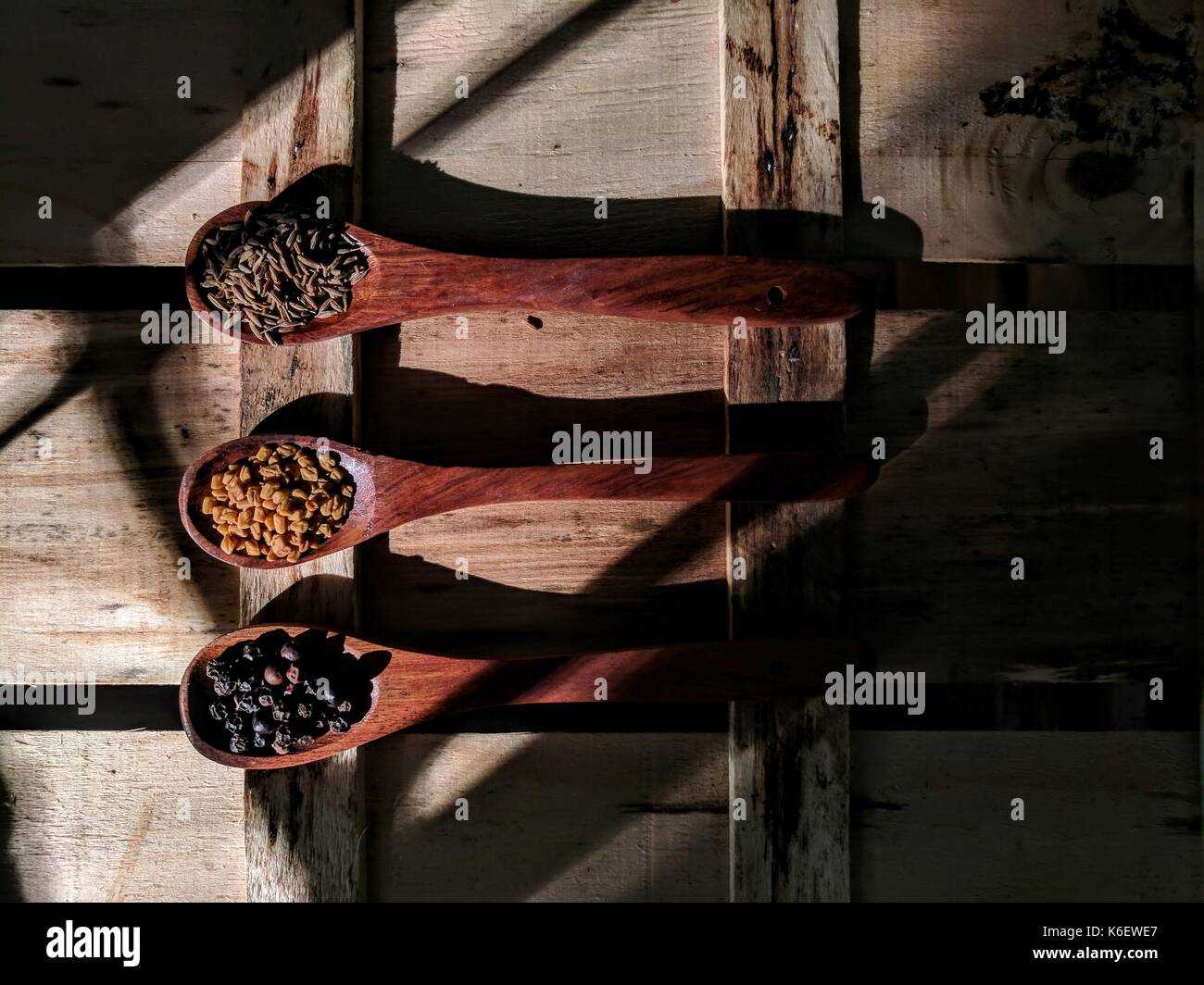 fenugreek, cumin, pepper Stock Photo - Alamy