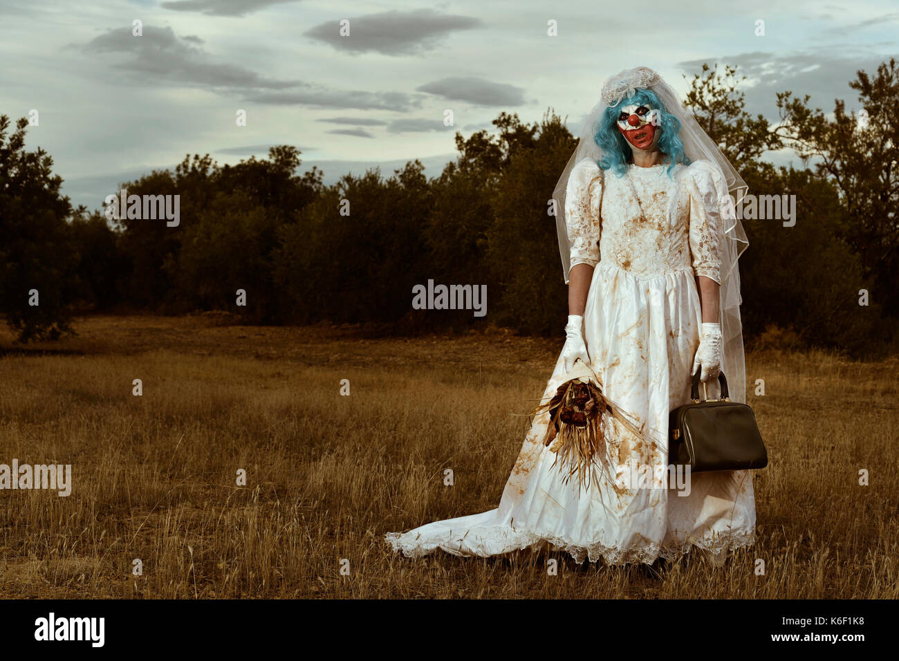 Woman in clown makeup costume hi-res stock photography and images - Alamy