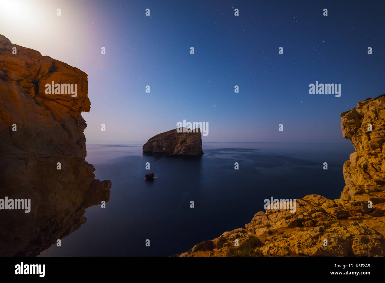 Foradada island capo caccia sardinia hi-res stock photography and ...