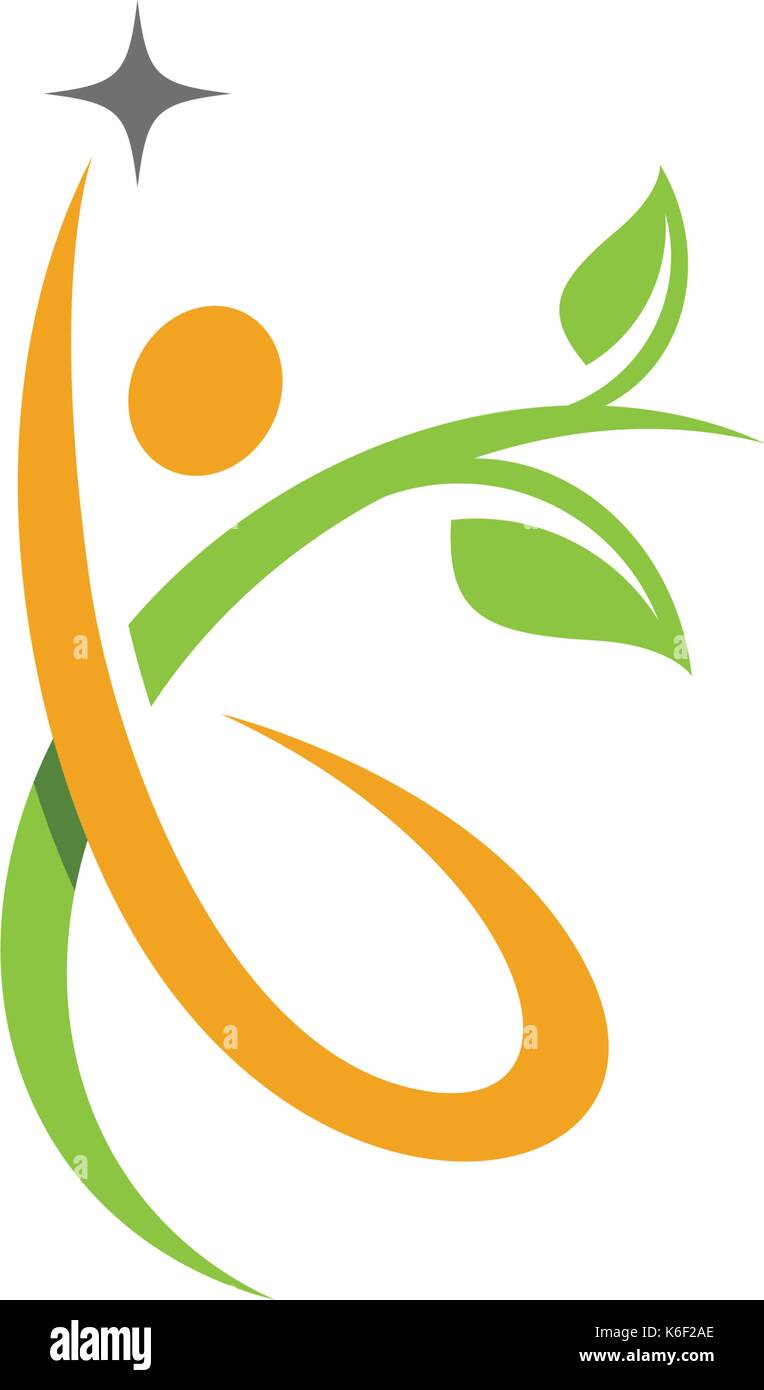 Human character logo sign Health care logo sign Stock Vector Image ...