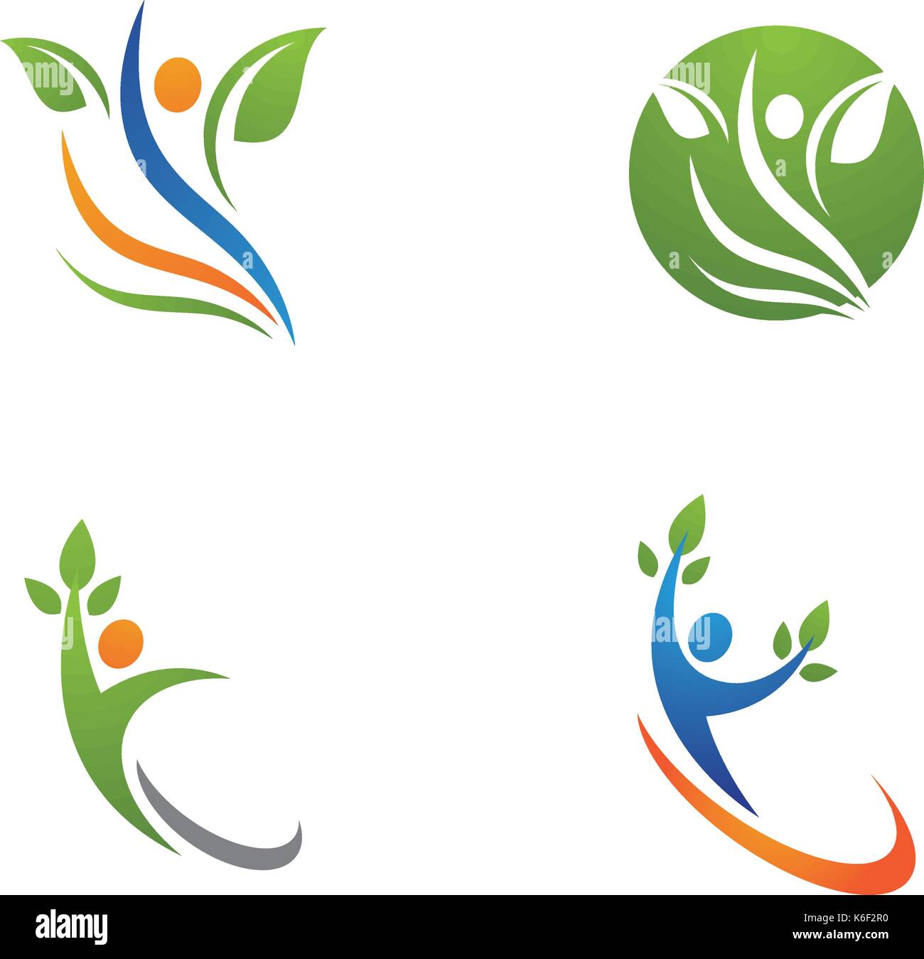 Human character logo sign Health care logo sign Stock Vector Image ...