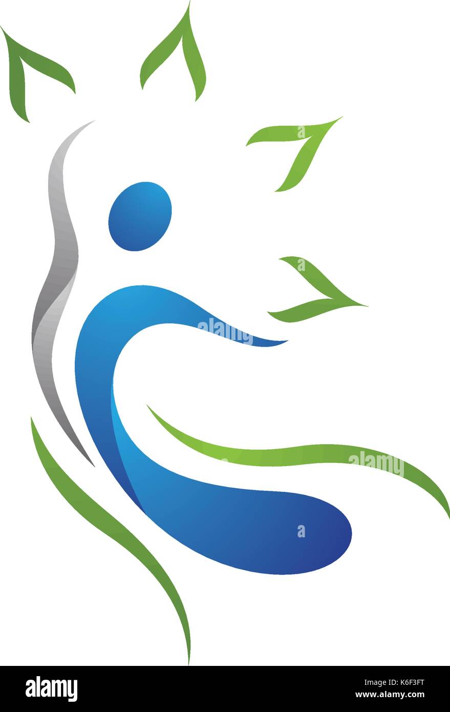 Human character logo sign Health care logo sign Stock Vector Image ...
