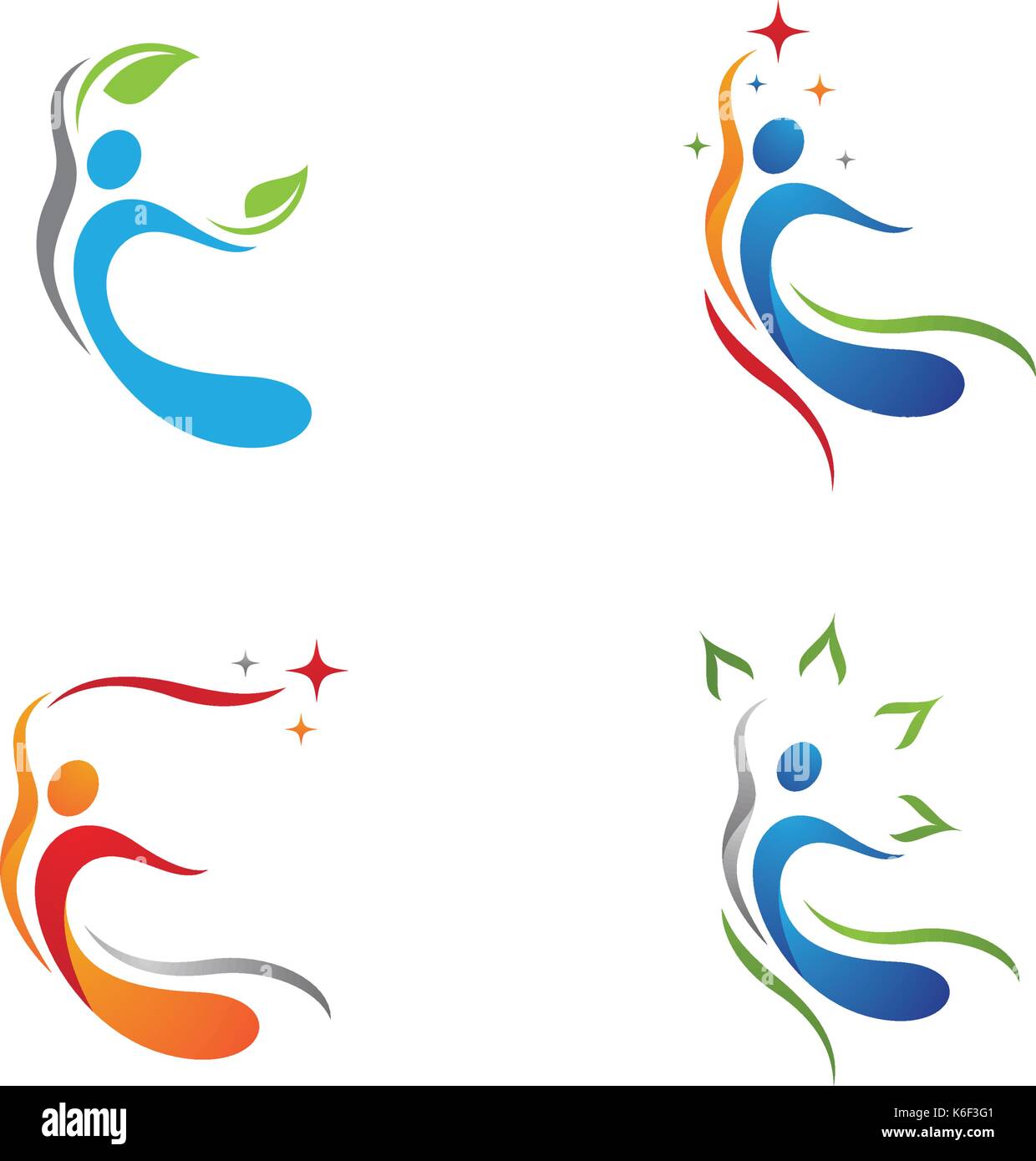 Human character logo sign Health care logo sign Stock Vector Image ...