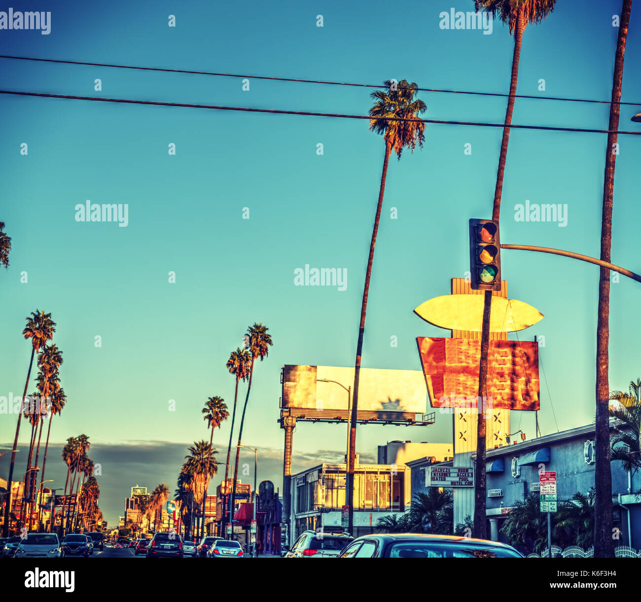 Sunset strip los angeles at night hi-res stock photography and images ...
