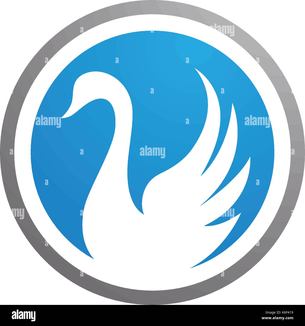 Goose Logo Template illustration isolated sign symbol Stock Vector ...