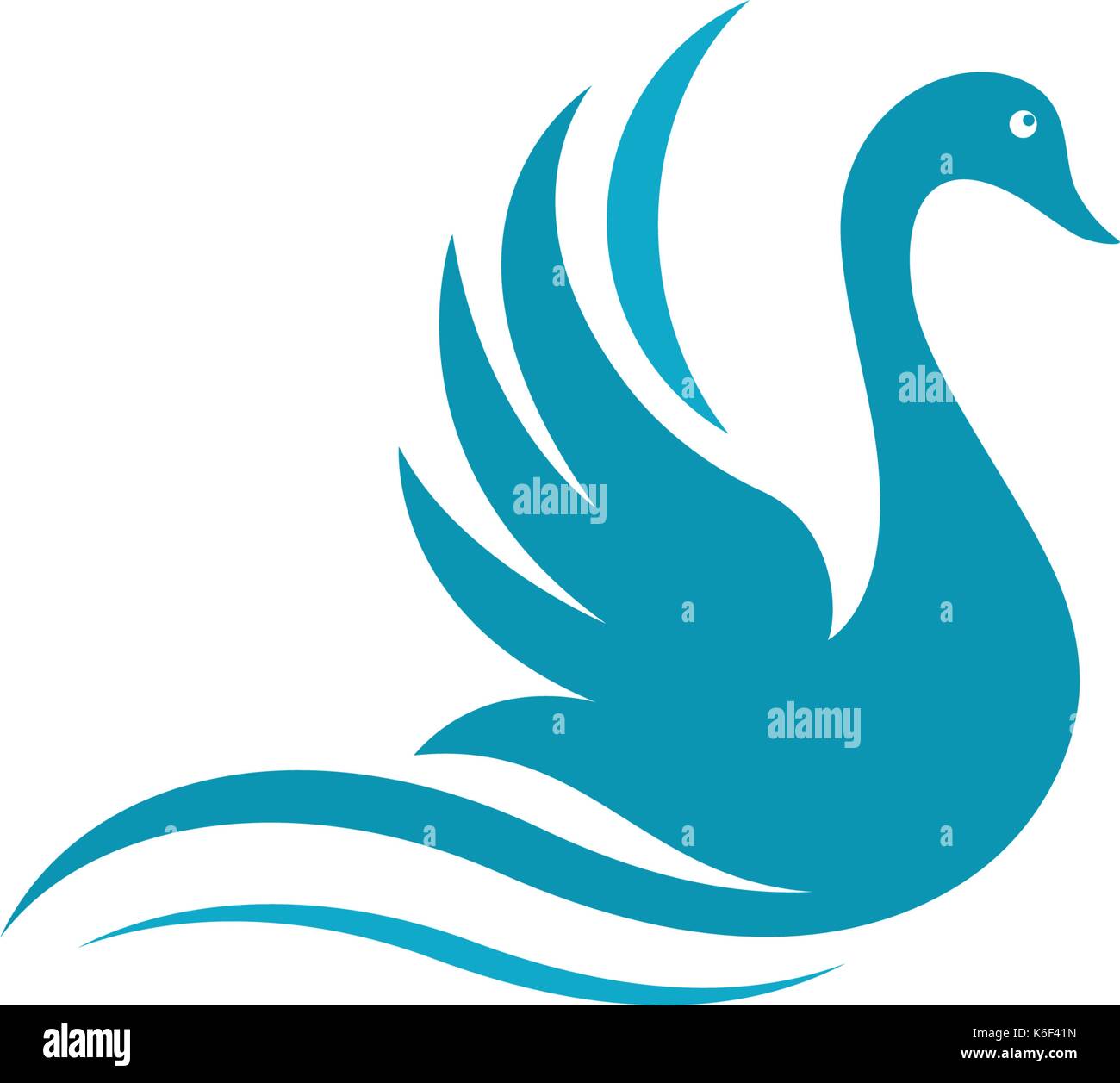 Goose Logo Template illustration isolated sign symbol Stock Vector ...