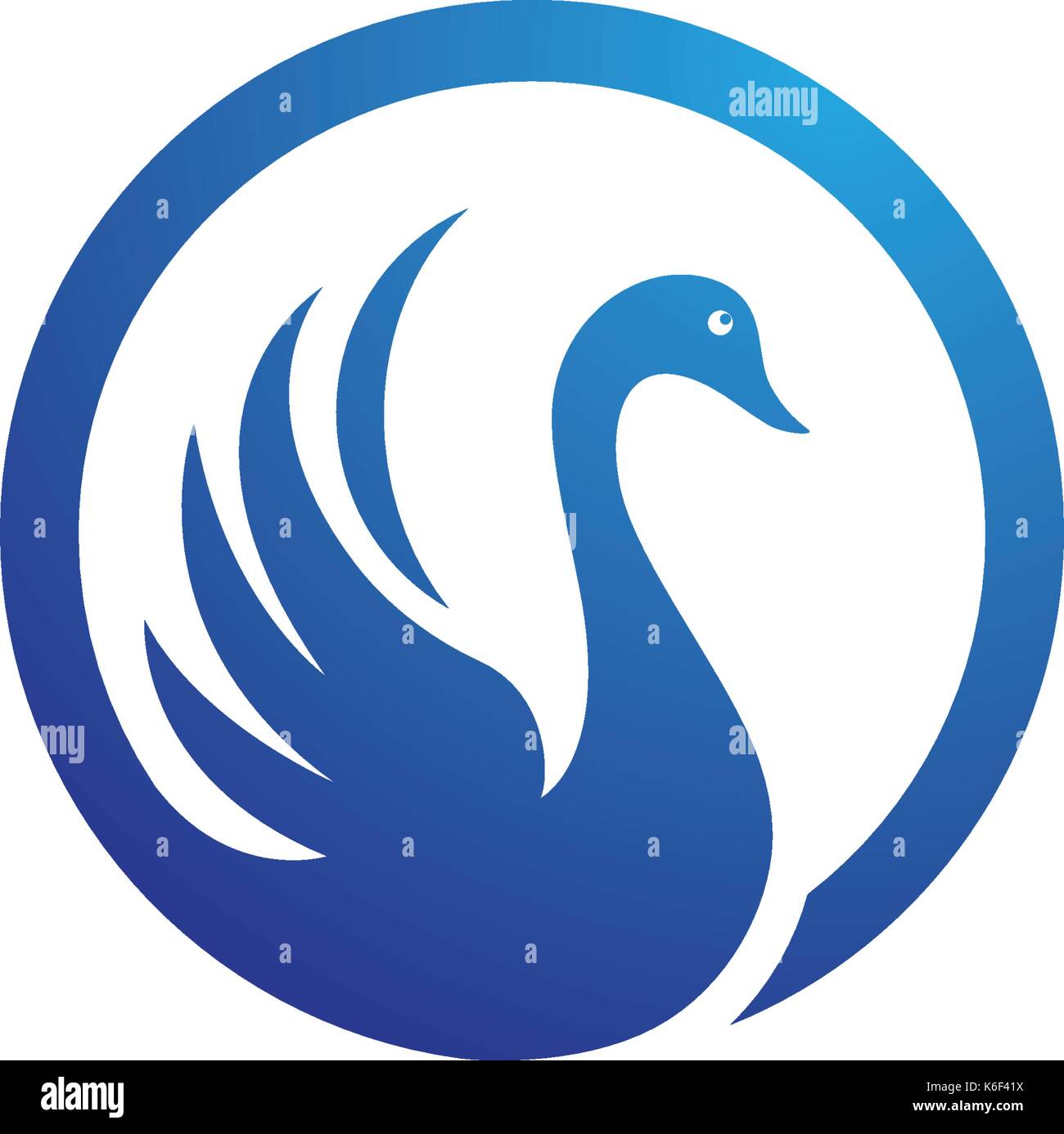 Goose Logo Template illustration isolated sign symbol Stock Vector ...