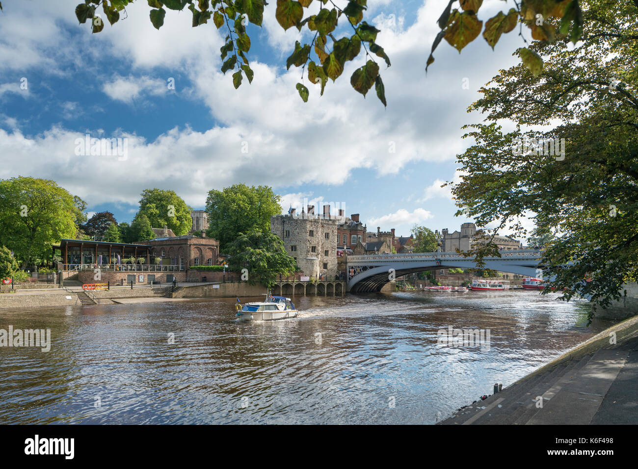 Lendal Bridge & Tower & River Ouse York North Yorkshire UK Stock Photo ...