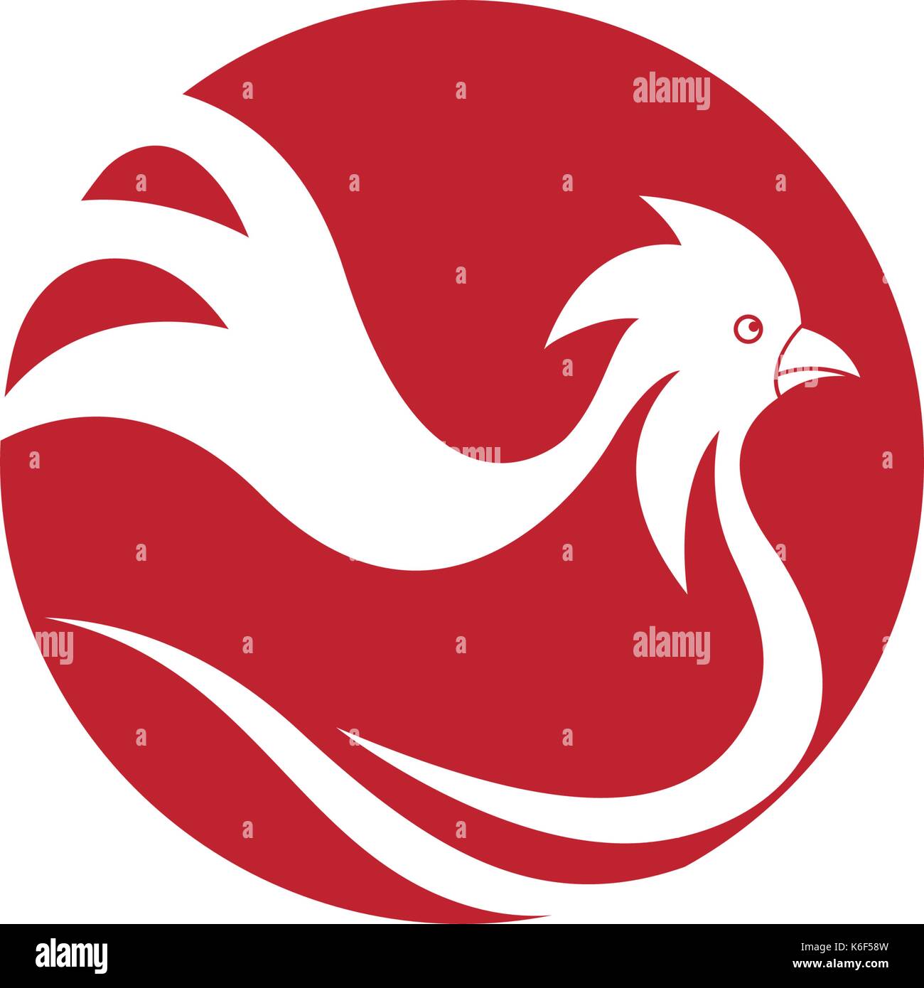 Rooster Logo Template vector illustration Stock Vector Image & Art - Alamy
