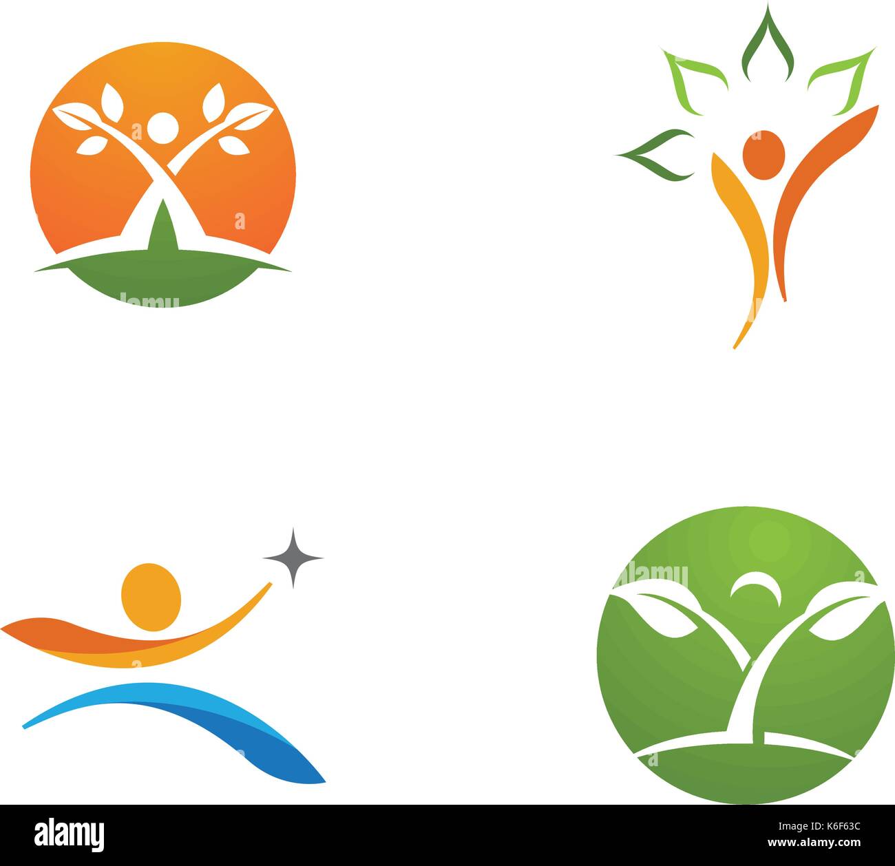 Human character logo sign Health care logo sign Stock Vector Image ...