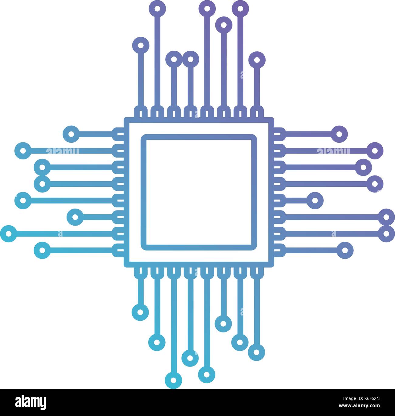 Microchip icon hi-res stock photography and images - Alamy