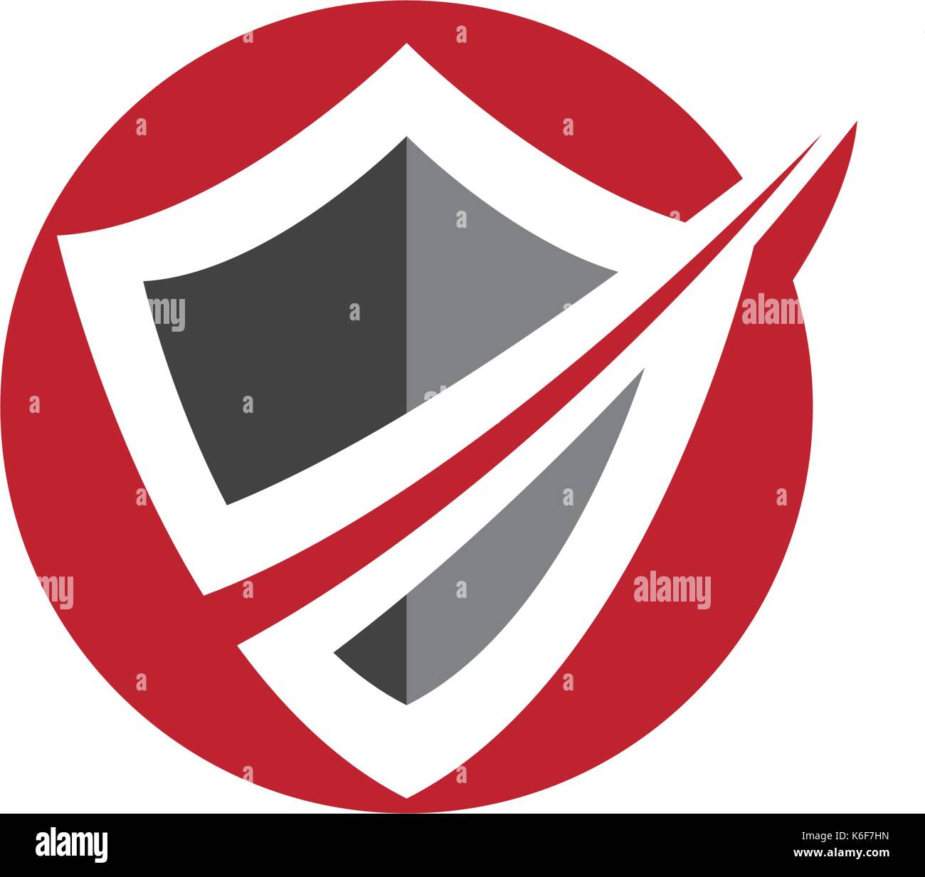 Shield symbol logo template vector illustration Stock Vector Image ...