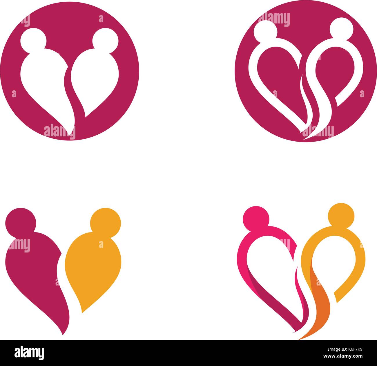 Adoption and community care Logo template vector icon Stock Vector ...